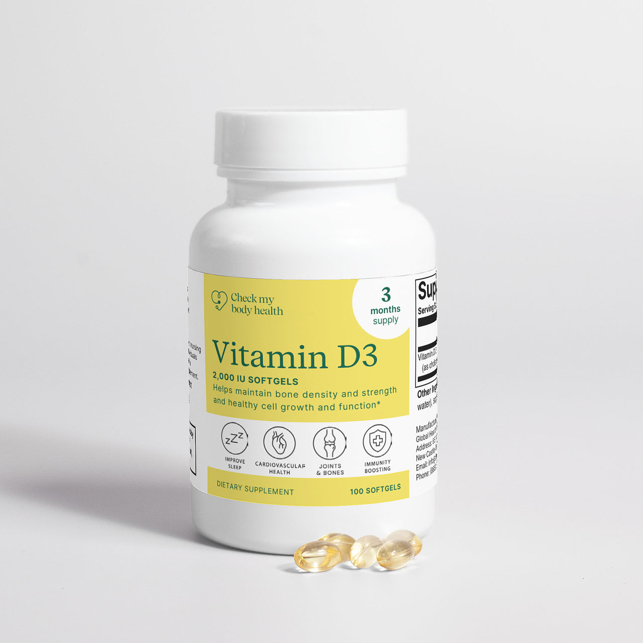 Vitamin D3 2,000 IU – Check My Body Health USA