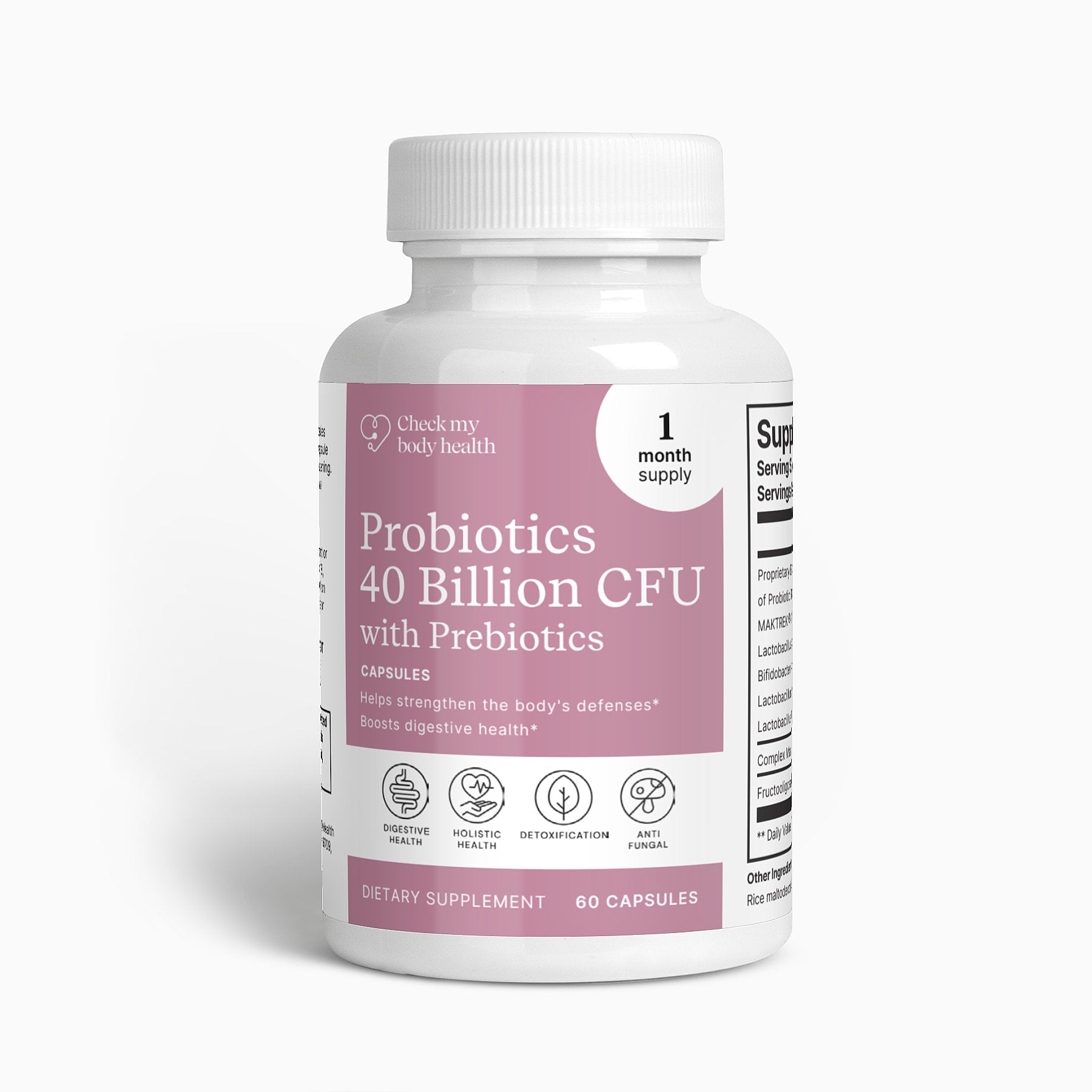 Probiotic 40 Billion with Prebiotics – Check My Body Health USA